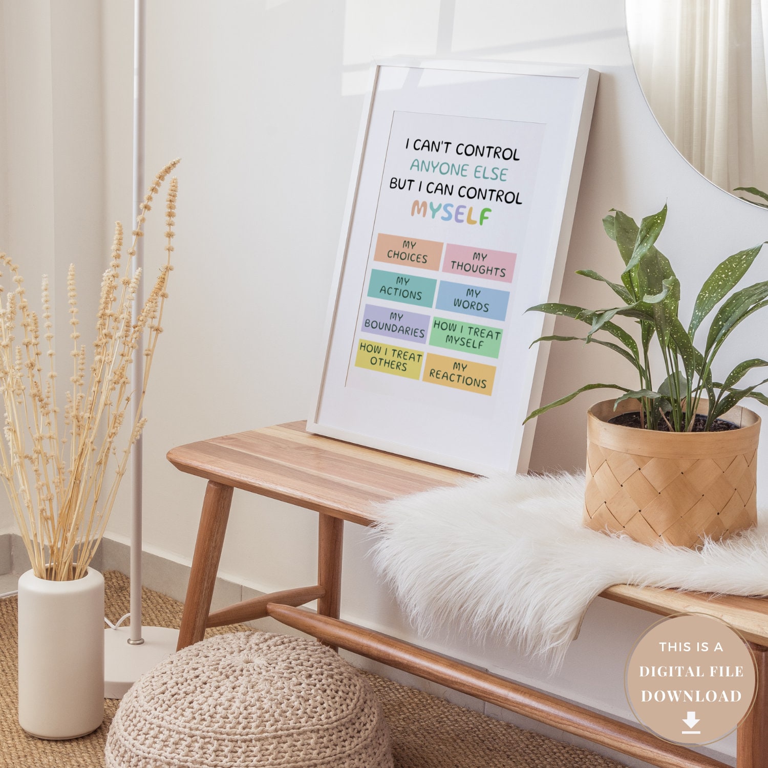 Things I Can Control Poster School Psychologist Office Decor Social ...