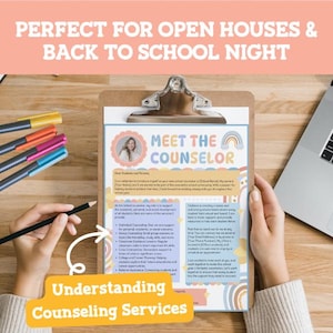 Meet the Counselor Introduction Letter to Parents Students Staff ...