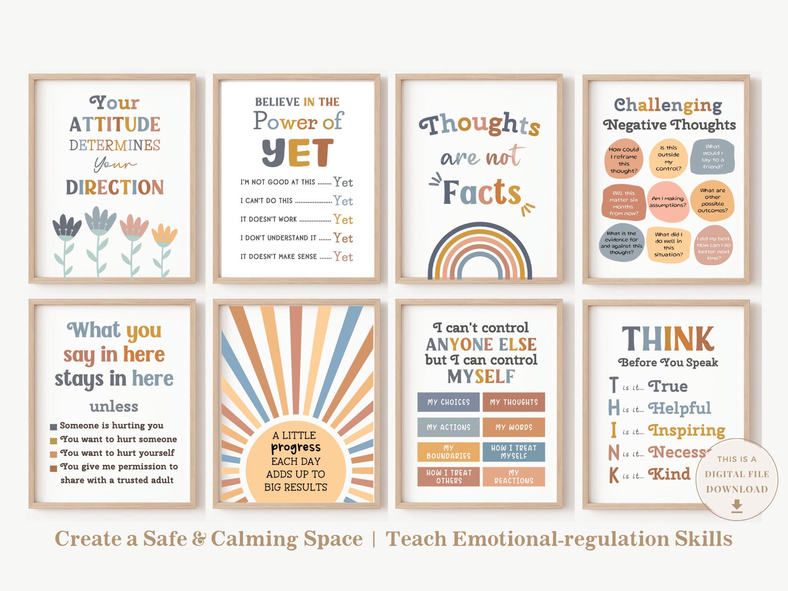 22 Boho Counseling Posters School Counselor Office Decor - Etsy