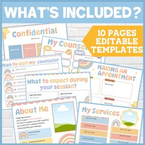 Meet the Counselor Editable Bulletin Board School Counseling Newsletter ...