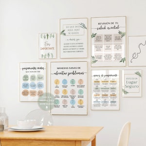 22 Spanish Counselor Poster Mental Health Counseling Office Decor Signs ...
