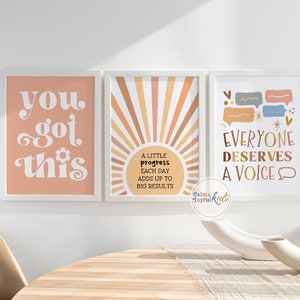 20 Speech Therapy Decor Poster Bundle SLP Office Boho Therapist Wall ...