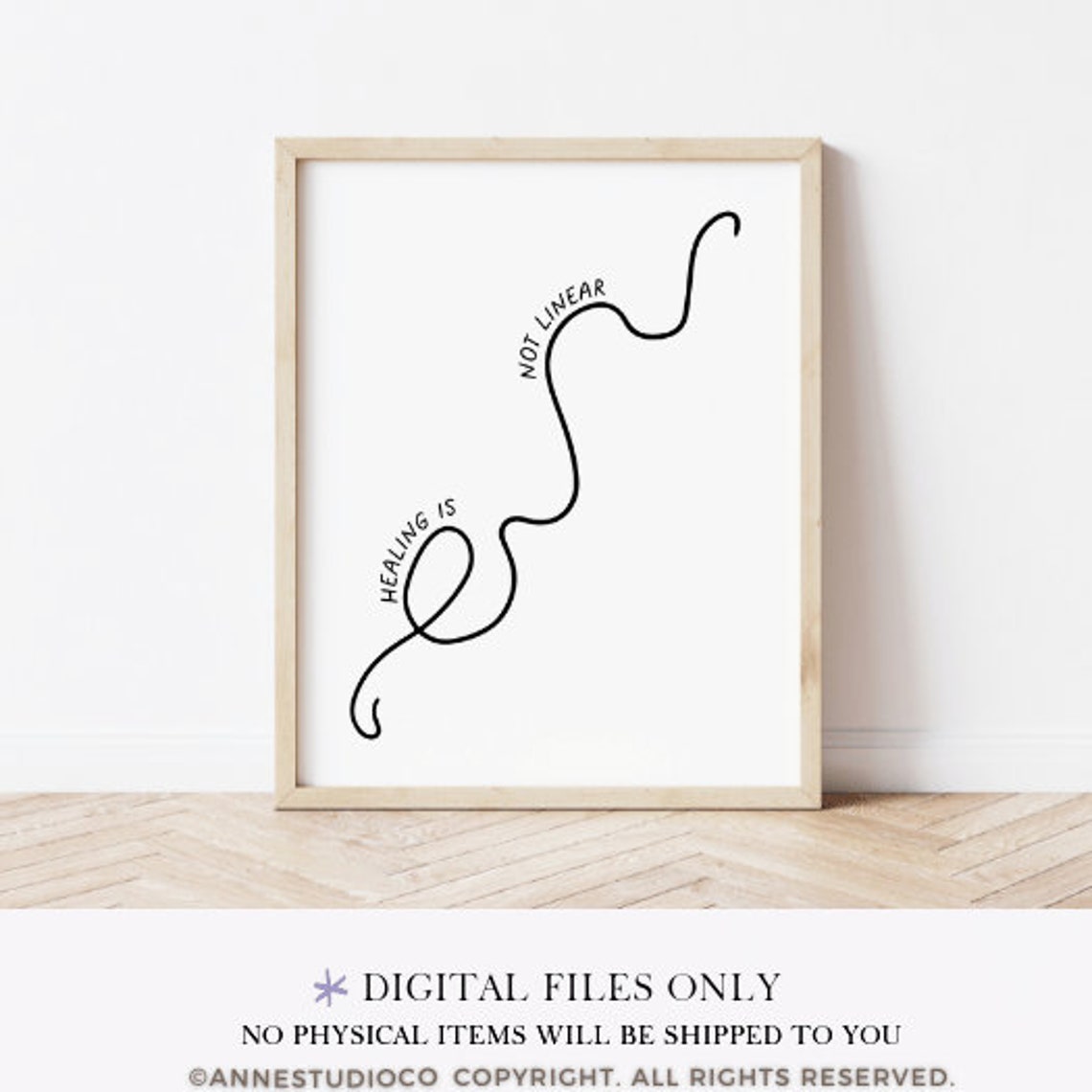 Healing is Not Linear Psychologist Office Decor School - Etsy