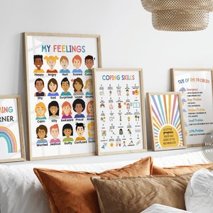 40 Calming Down Corner Counseling Decor Self Emotional Regulation ...