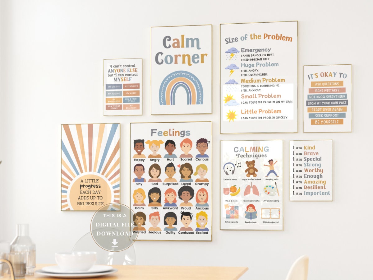 30 Calming Corner Classroom Boho Calm Down Printable Decor - Etsy UK