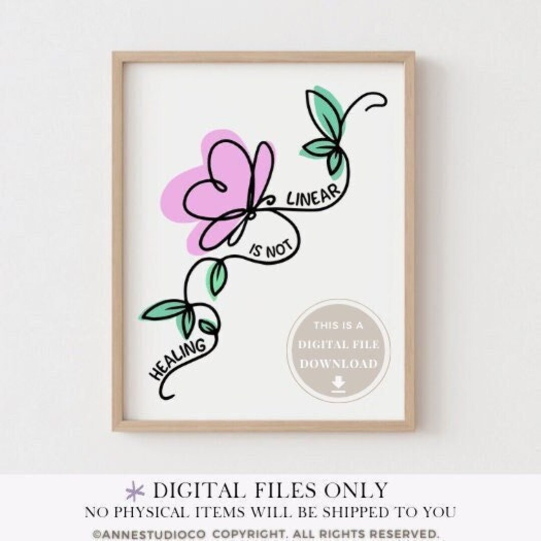 Healing Psychologist Poster Therapy Office Decor School Wall Print Sign ...