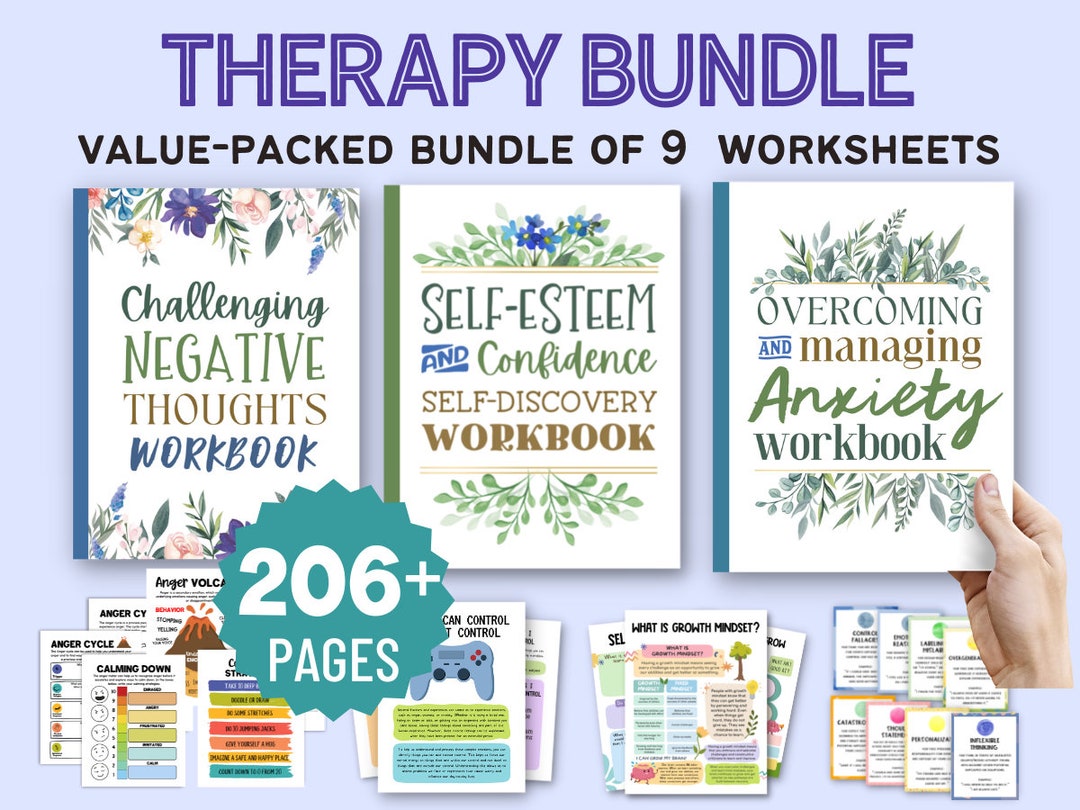 Counseling Worksheets for Kids Therapy Handout Therapist Workbook ...
