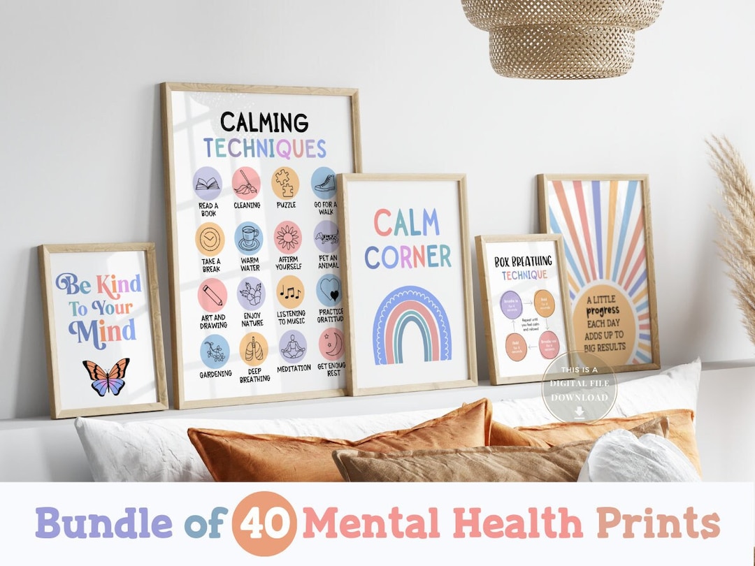 40 Calming Corner Wall Art Poster Calm Down Strategies Sign Printable ...