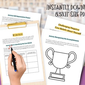 Self-esteem Worksheets for Teens Teenager Counseling Activities for ...