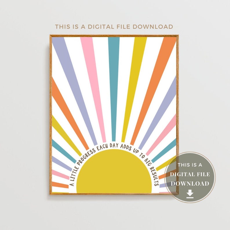 Progress Quote Therapy Posters Office Decor Therapist Poster Art Print ...