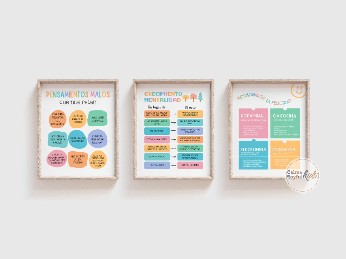 40 Spanish Therapy Poster Psychology Office Decor Counseling School ...