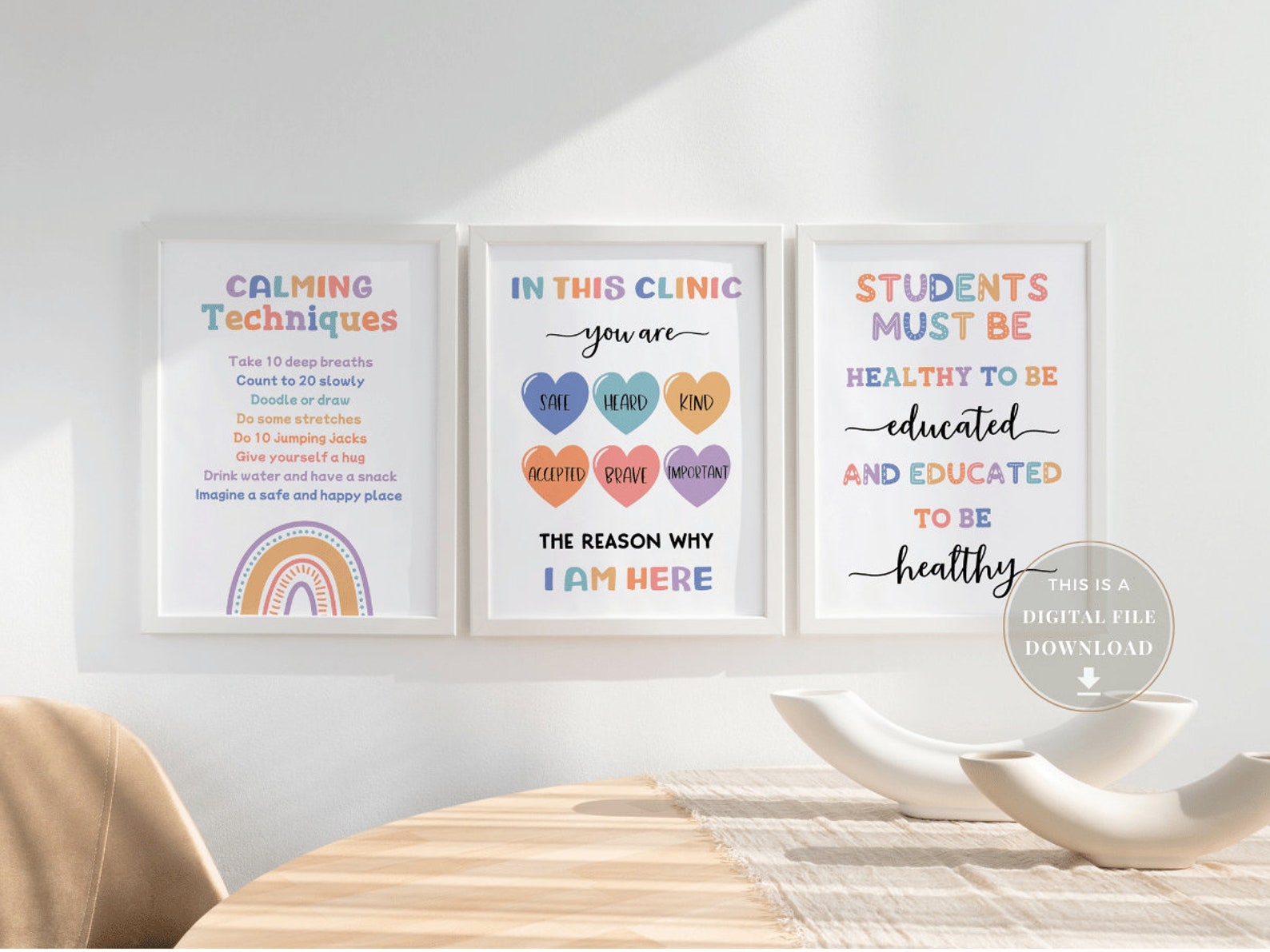 15 Health Clinic Decor School Nurse Office Decor Posters Boho - Etsy