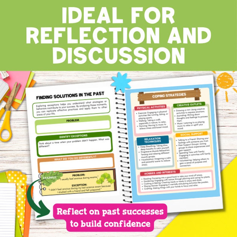 SFBT Workbook Solution Focused Therapy Worksheet Counseling Activities ...