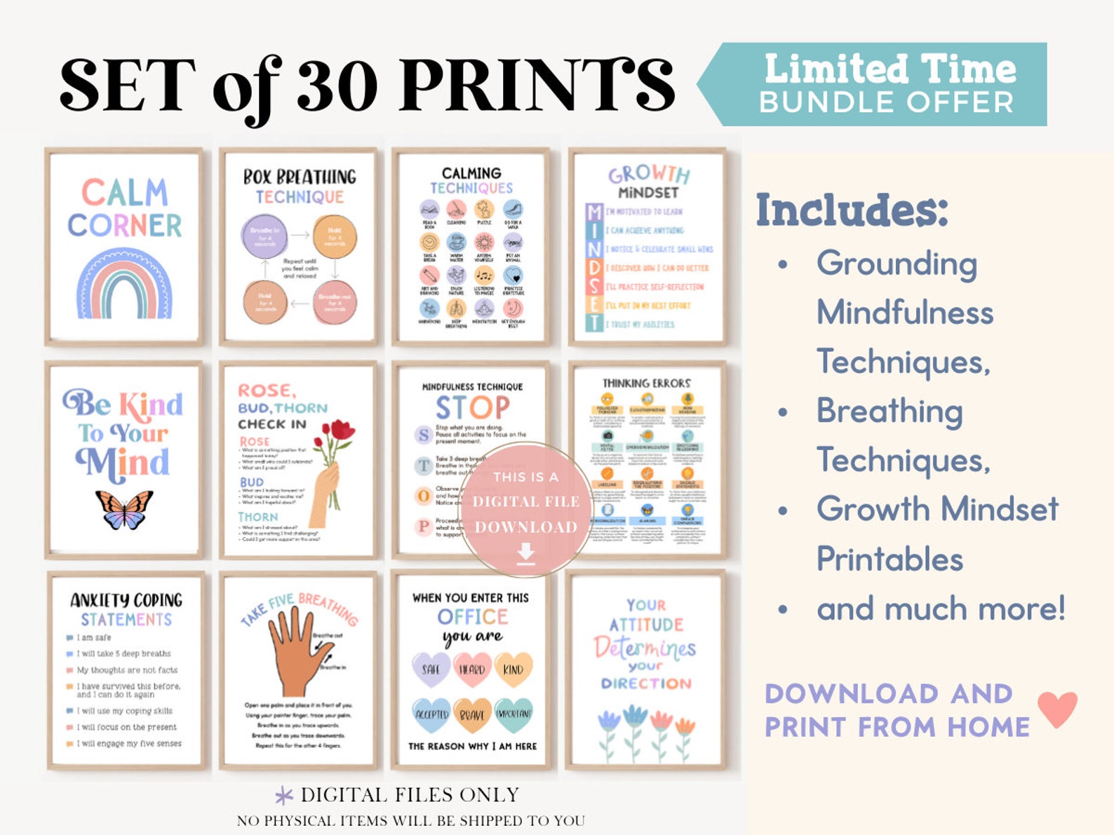 30 Social Emotional Learning Posters Kids SEL School Counselor - Etsy