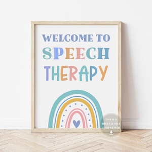 20 Speech Therapy Room Posters SLP Decor Language Pathologist Prints ...