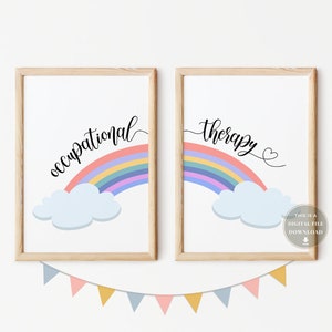 20 Occupational Therapy Poster Office Decor OT School Therapist Wall ...