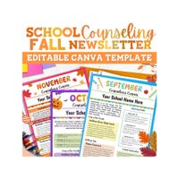 EDITABLE Meet the School Counselor Information Brochure for Parents ...