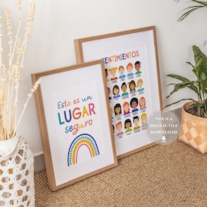 30 Spanish Calm Corner Posters Classroom Decor Calming Down Bundle Sign ...