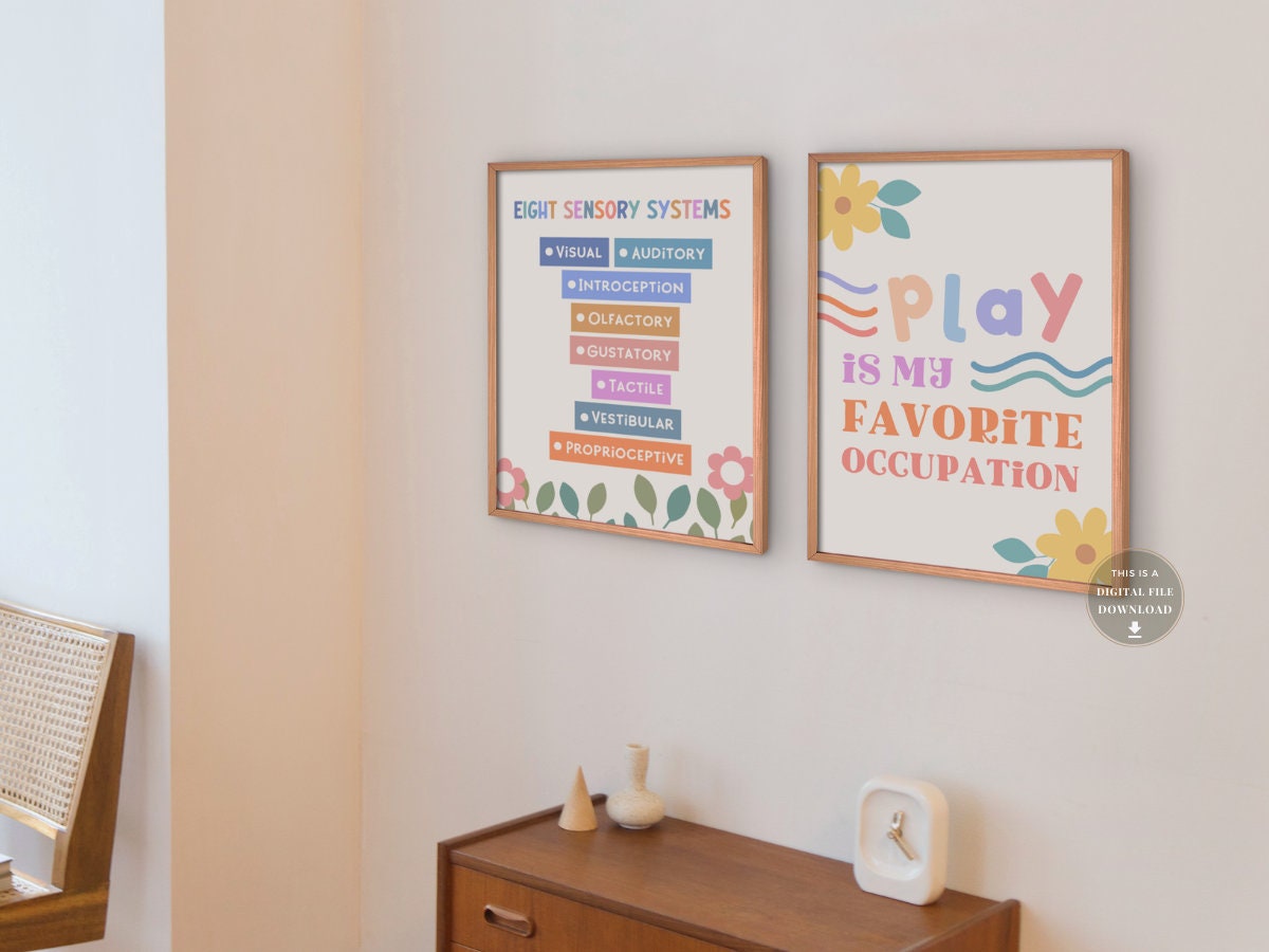 20 Occupational Therapy Poster Office Decor OT School Therapist Wall ...