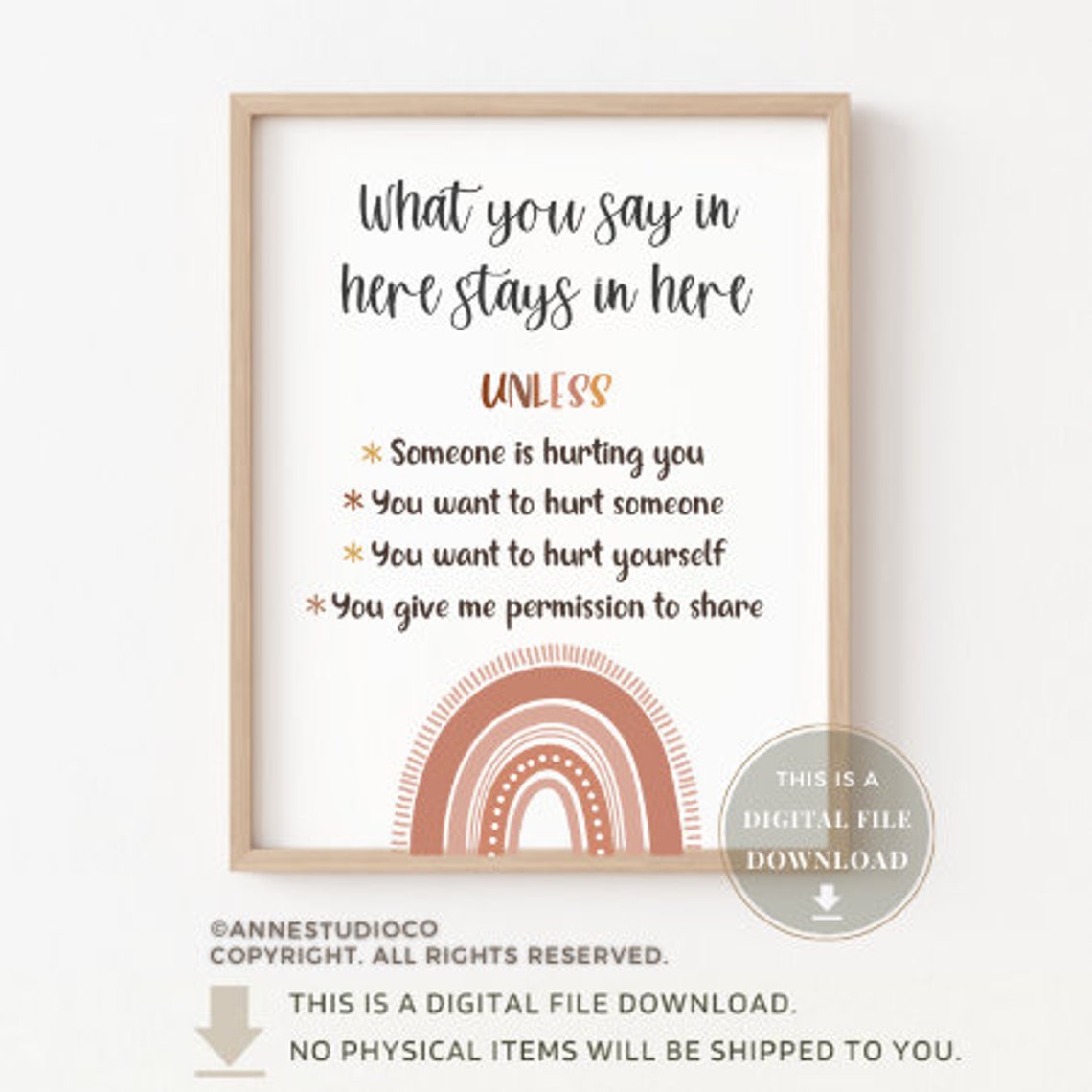 Boho School Counselor Office Decor Counseling Poster Social - Etsy