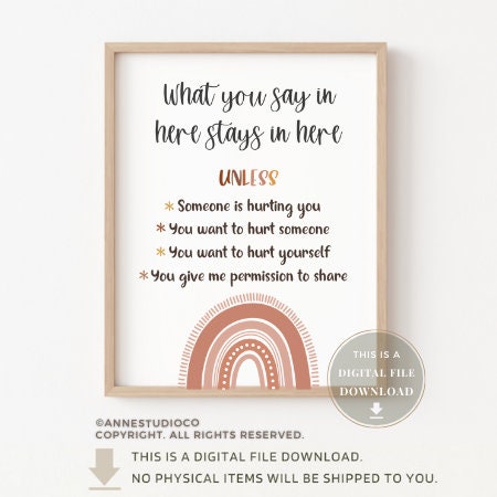 Boho School Counselor Office Decor Counseling Poster Social - Etsy