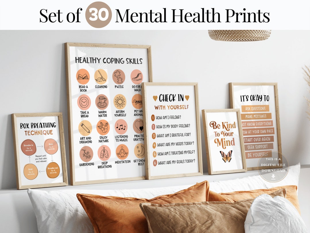 Bundle School Psychologist Office Decor Psych Art Counselor Poster Sign ...