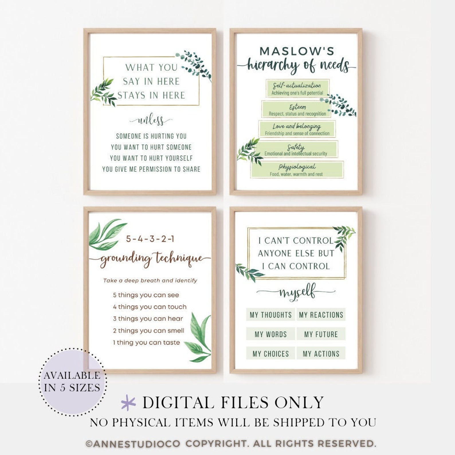 Counseling Office Decor School Counselor Posters Therapy Wall - Etsy