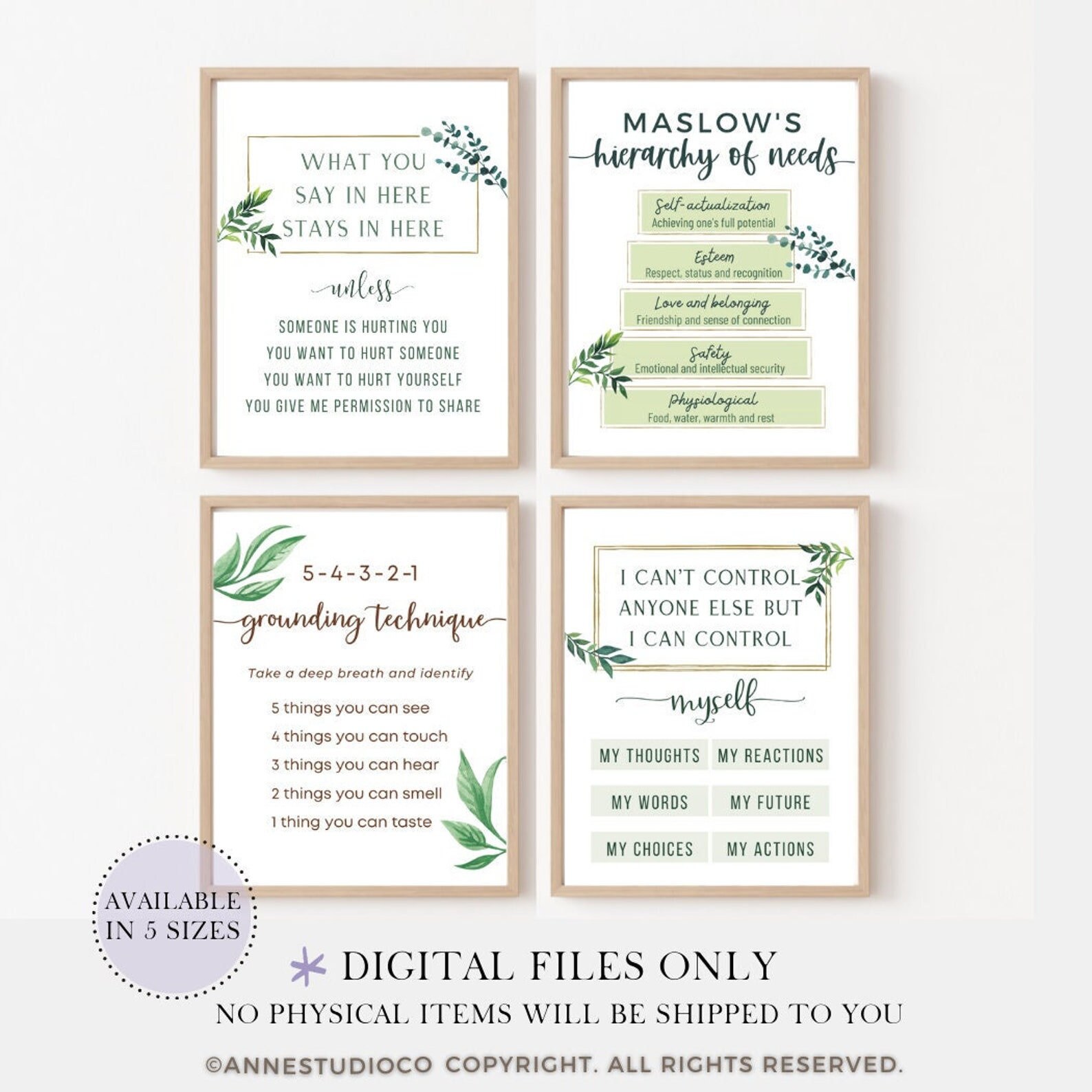 Counseling Office Decor School Counselor Posters Therapy Wall - Etsy