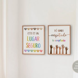 12 Spanish Diversity School Counselor Office Decor Psychology Posters ...