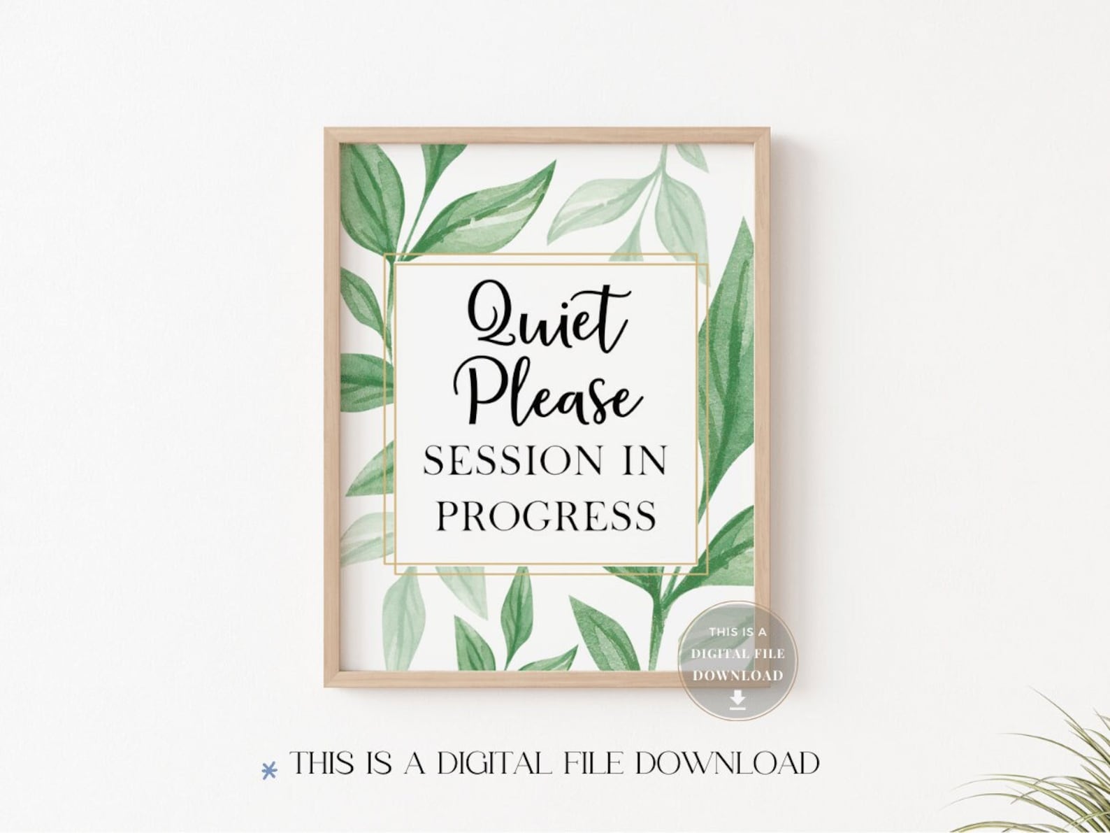 Quiet Please Print Session in Progress Door Sign Counseling Office ...