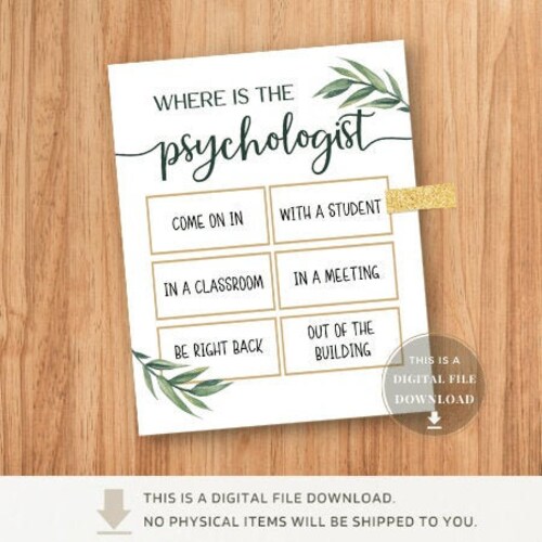 Custom School Counseling Office Sign Door Where is the - Etsy