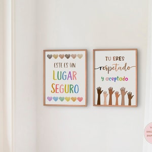 12 Spanish Inclusion Posters School Counselor Office Decor - Etsy