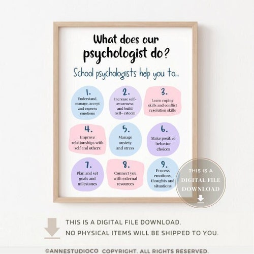School Psychologist Door Sign Digital Print - Etsy