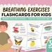 Mindfulness Breathing Cards for Kids Calm Down Corner School Counseling ...