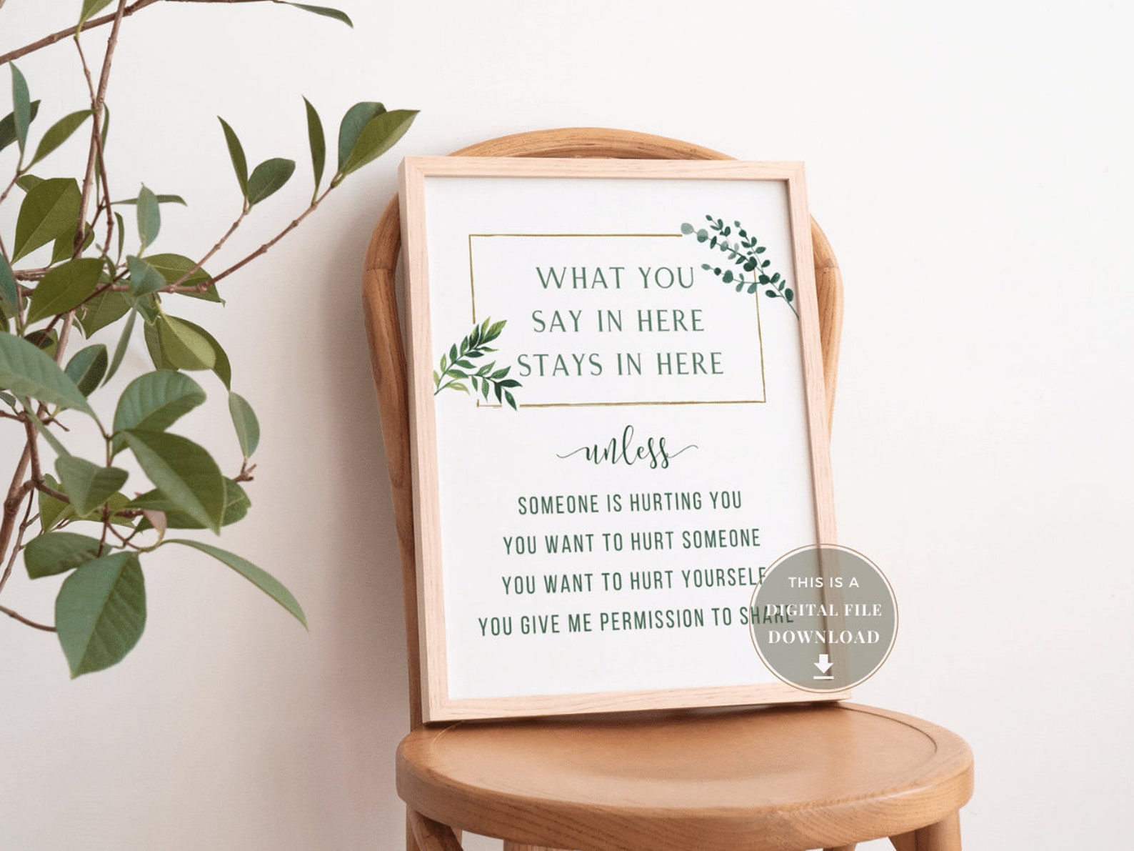 Spanish Confidentiality Sign Poster What You Say Here Stays in Here ...