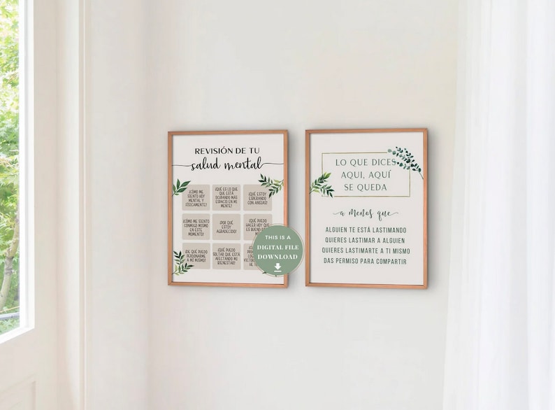 22 Spanish Counselor Poster Mental Health Counseling Office - Etsy