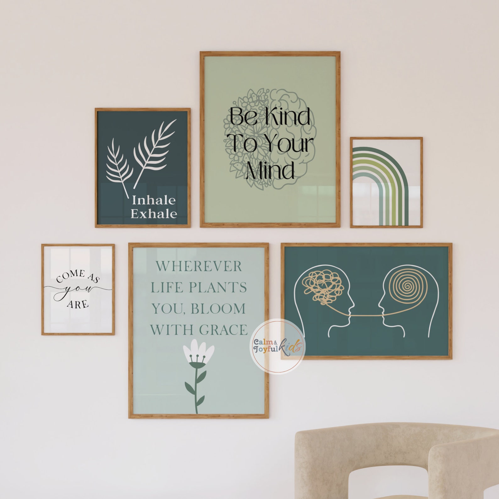20 Counseling Poster Art Sign Bundle School Counselor Office Decor ...