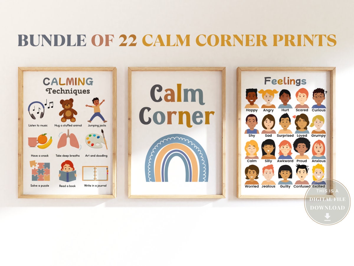 30 Calming Corner Classroom Boho Calm Down Printable Decor - Etsy UK