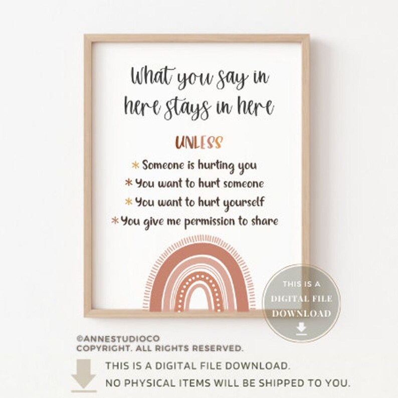 Boho 12 School Counselor Office Decor Poster Psychologist Wall - Etsy