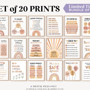 Boho 30 School Psychology Office Decor Poster Psych Prints Sigjns ...