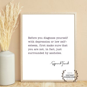 Sigmund Freud Quotes Poster Therapist Office Decor School Counselor ...