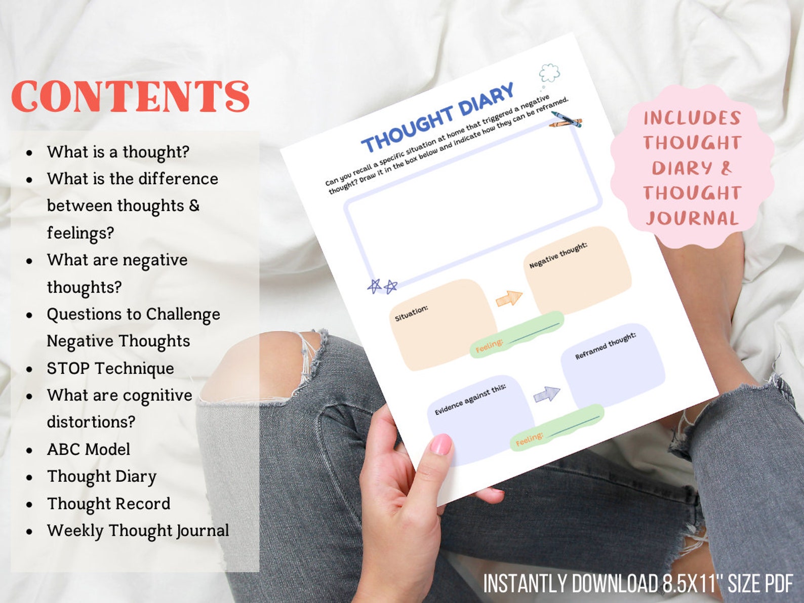 Cognitive Distortions for Kids Worksheet Unhelpful Thinking Styles ...