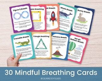 180 Calm Down Corner Kit Calming Posters Sign Decor Breathing Cards ...