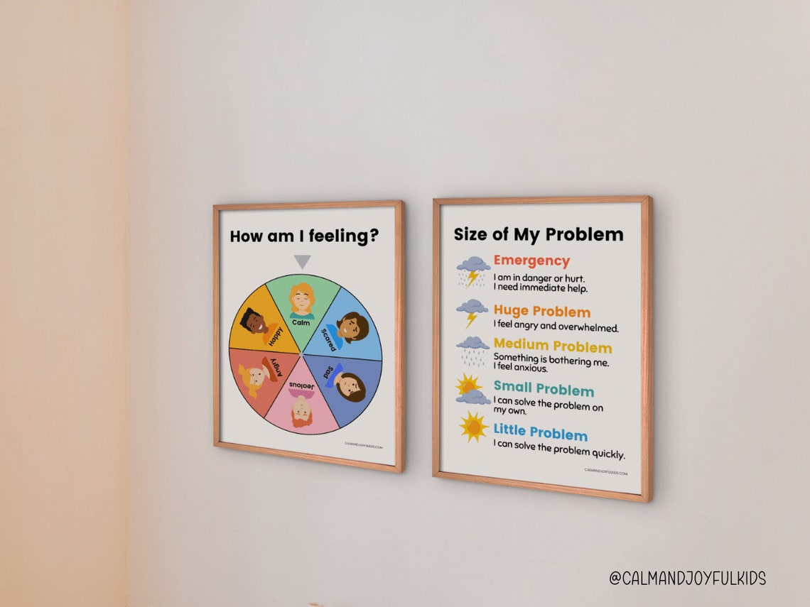 10 Feelings Posters School Counseling Office Decor Counselor Therapy ...