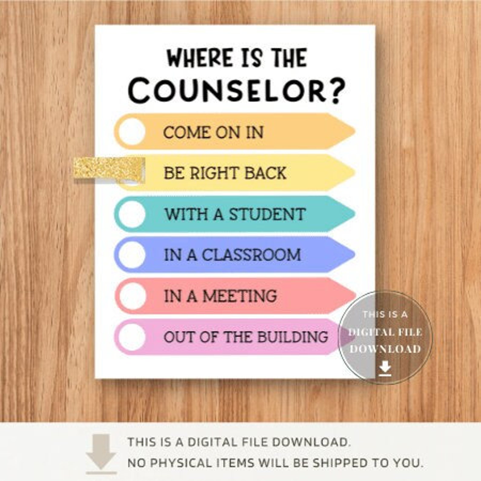 Where is the Counselor Door Sign School Counseling Office | Etsy