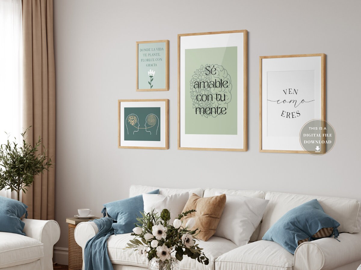 16 Spanish Therapy Prints Therapist Office Decor Counseling Posters ...