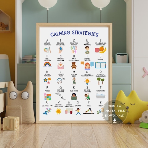 Printable Poster for Helping Children Calm Down - Etsy