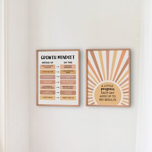 Growth Mindset Poster Classroom School Psychology Office Decor Social ...