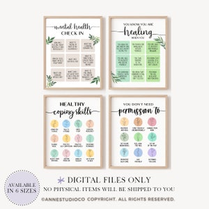 Counseling Office Decor School Counselor Posters Therapy Wall Art ...