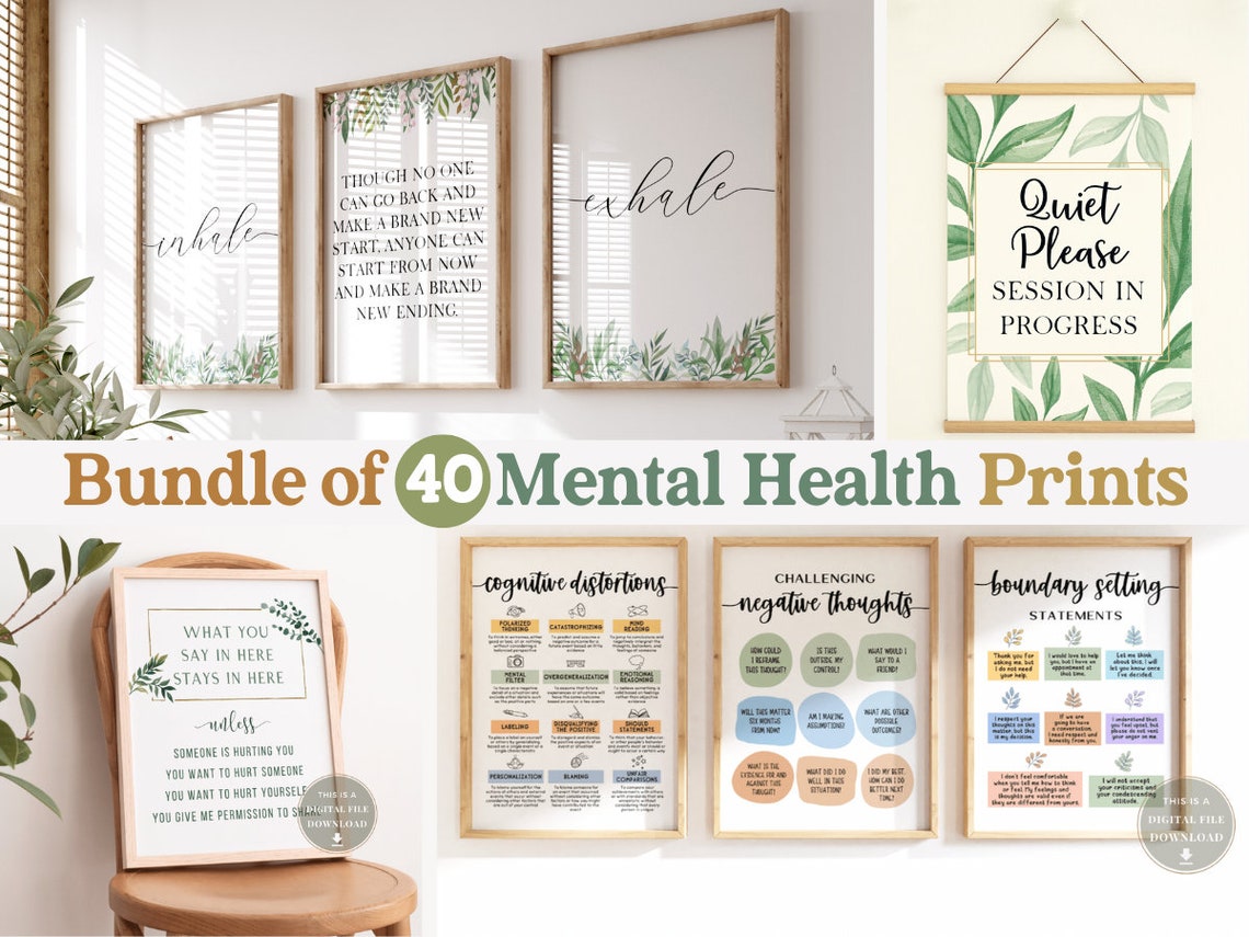 40 Therapist Office Decor Sign School Counselor Posters Social Worker ...